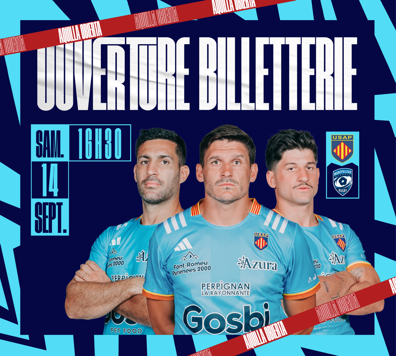 USAP Boutique | Délocalisation du match USAP / MHR à Béziers